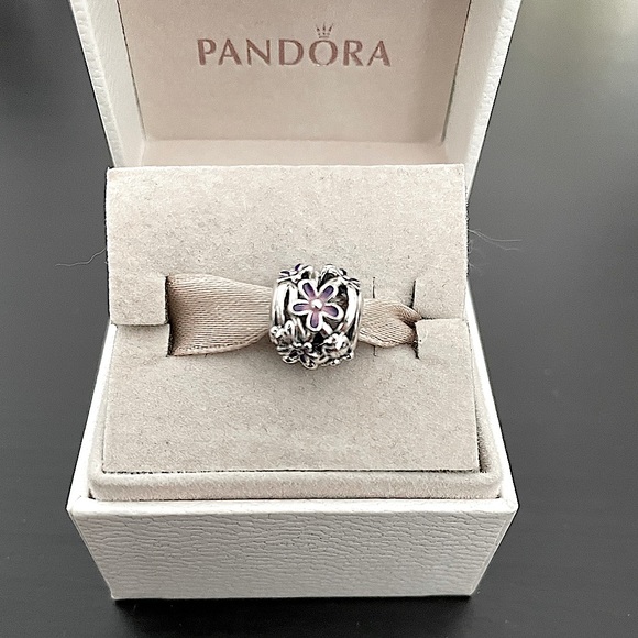 Pandora | Jewelry | Pandora Purple Daisy Flower Charm | Poshmark